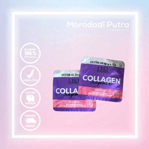 Jual CBD Collagen Hair Mask Sachet 30+5gr | Shopee Indonesia