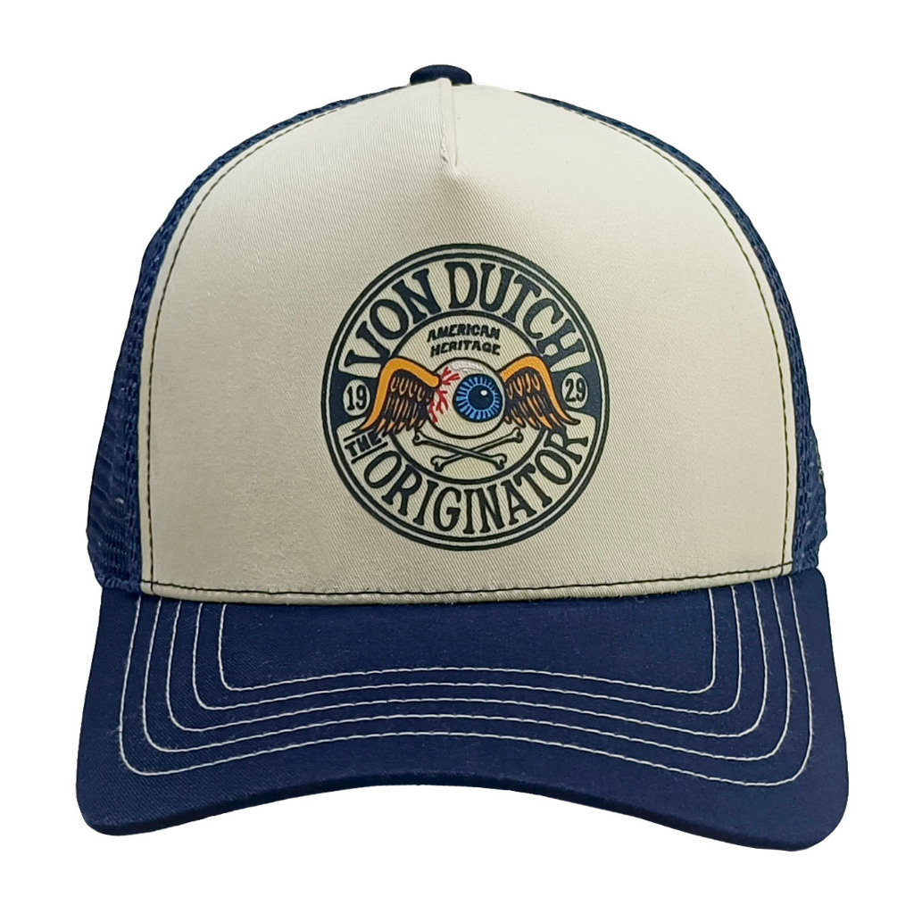 Jual Von Dutch Caps Truker 1234 Navy Blue | Shopee Indonesia