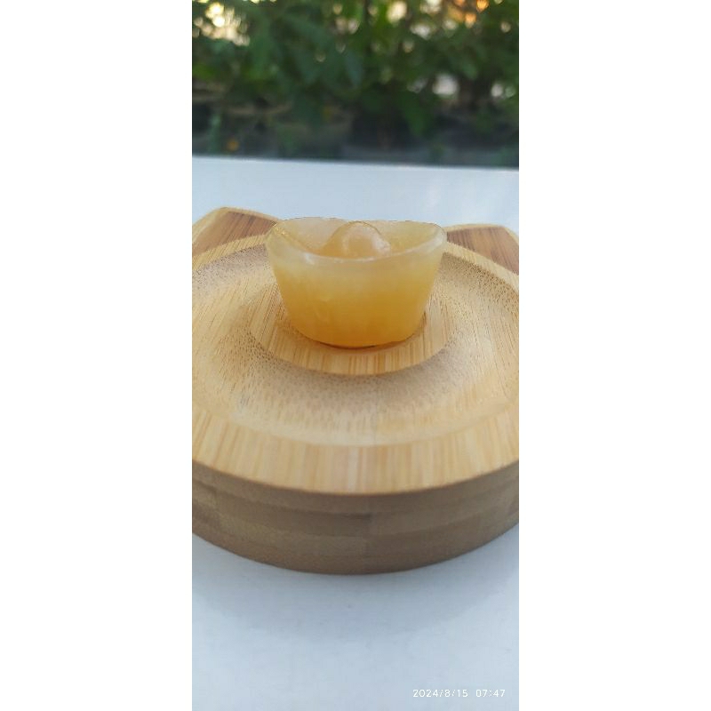 Jual batu alam yellow calcite model yuan pao/ingot(2) | Shopee Indonesia