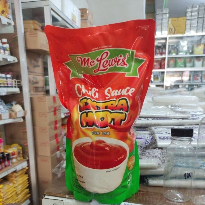 Jual Sambal Extra Hot Mc Lewis 1KG dan 500gr / saos sambel / saus ...
