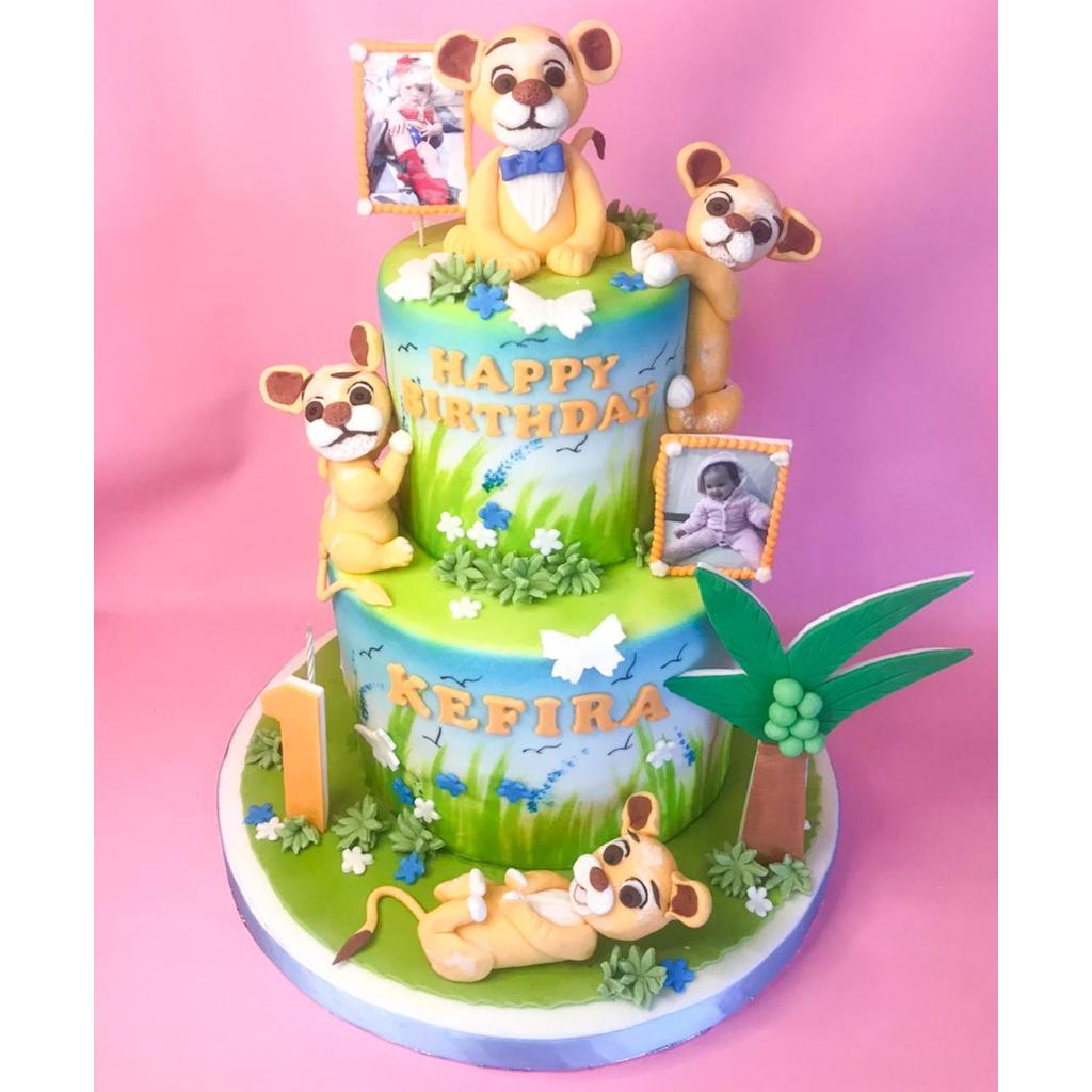 Jual Kue Ulang Tahun/Birthday Cake/Kue Ultah Tema Binatang Singa/Lion Cake/Kue Birthday Jakarta ...