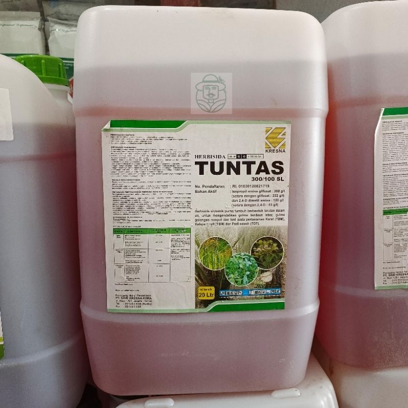 Jual Tuntas 300/100 SL Herbisida Sistemik Atasi Gulma (20 Liter ...