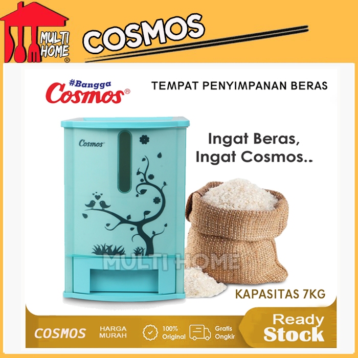 Jual Cosmos Rice Box 007-Pundi Tempat Penyimpan Beras Kapasitas 7 Kg ...