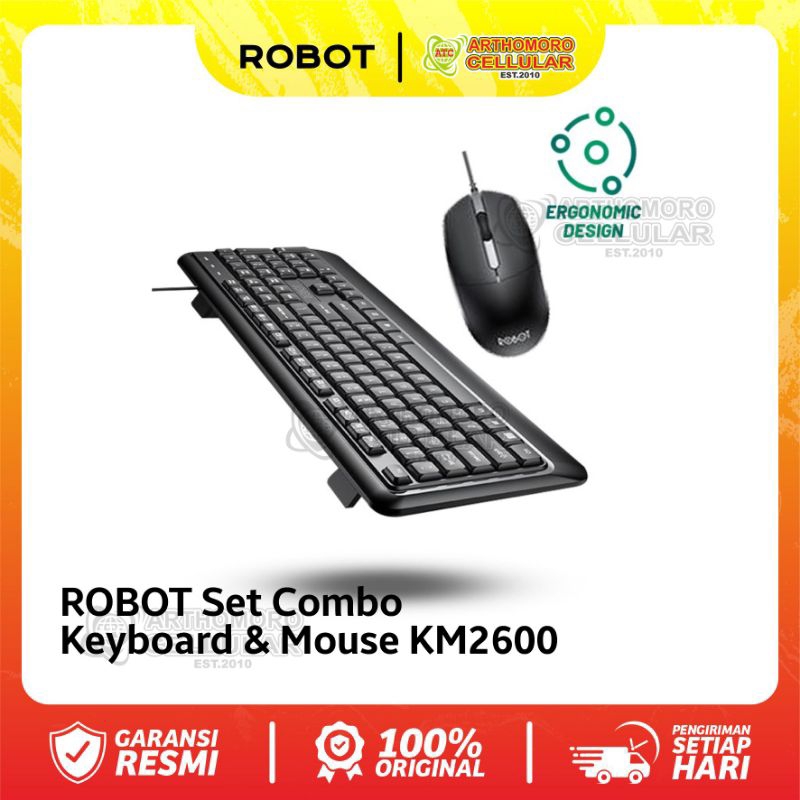 Jual KEYBOARD DAN MOUSE ROBOT ROBOT KM2600 | Shopee Indonesia