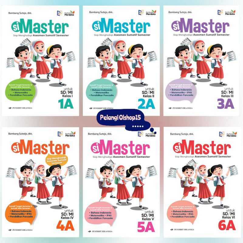 Jual BUKU SIMASTER SIAP MENGHADAPI ASESMEN SUMATIF SEMESTER 1A 2A 3A 4A ...