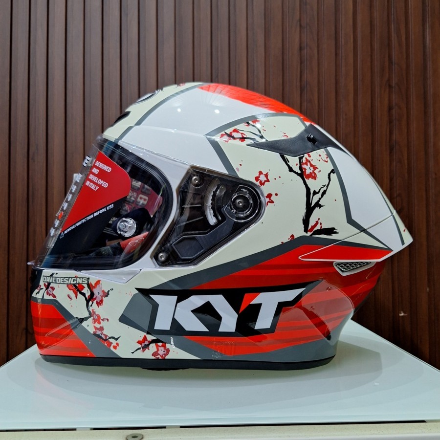 Jual KYT TT Course Xavi Sakura HELM FULL FACE | Shopee Indonesia