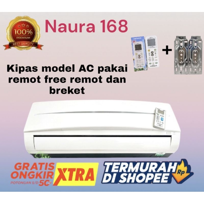 Jual KIPAS AC INDOOR PAKAI REMOTE / KIPAS INDOOR MODEL AC OTOMATIS ...