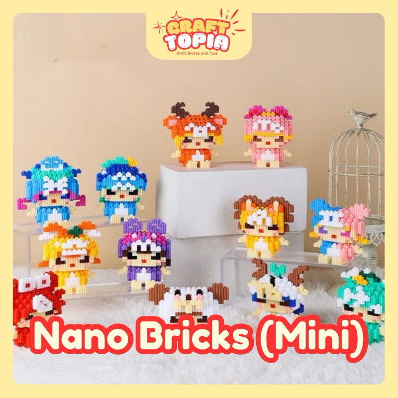 Jual [CRAFTOPIA] Nano Bricks Blocks Mini Zodiac Mainan Blok anak susun ...