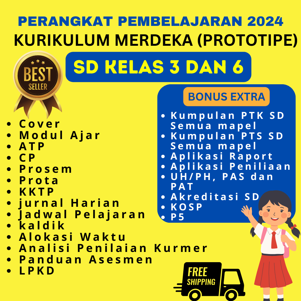 Jual PERANGKAT MODUL AJAR SD KELAS 3 & 6 KUMER PEMBELAJARAN IKM ...