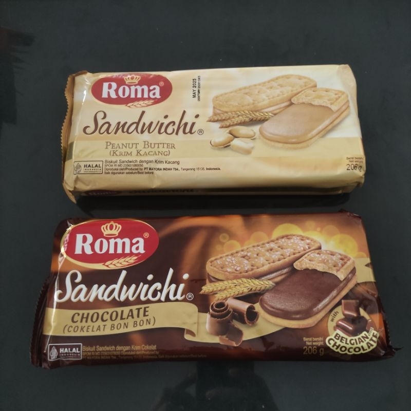 Jual Biskuit Roma Sandwich 206gram | Shopee Indonesia