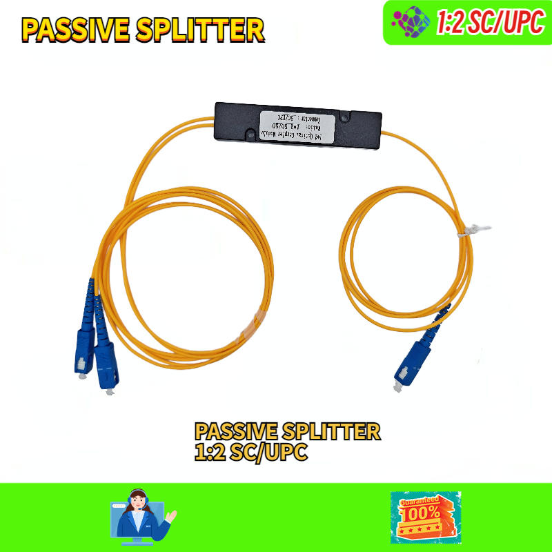 Jual Fiber Optic SC UPC PLC 1:2 Passive Splitter Mini Ratio Coupler ...
