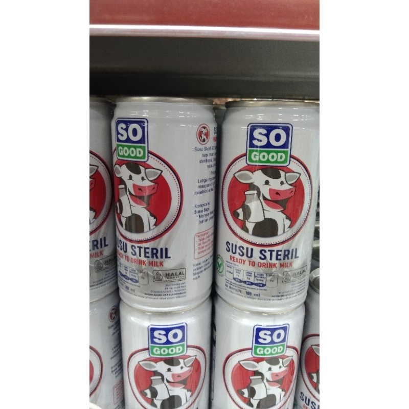Jual So Good Susu Steril 189 ml Can (kaleng) | Shopee Indonesia