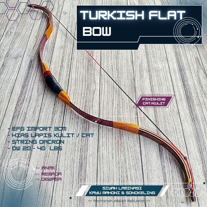 Jual Busur Flat Siyah Laminasi - BFSL | Shopee Indonesia