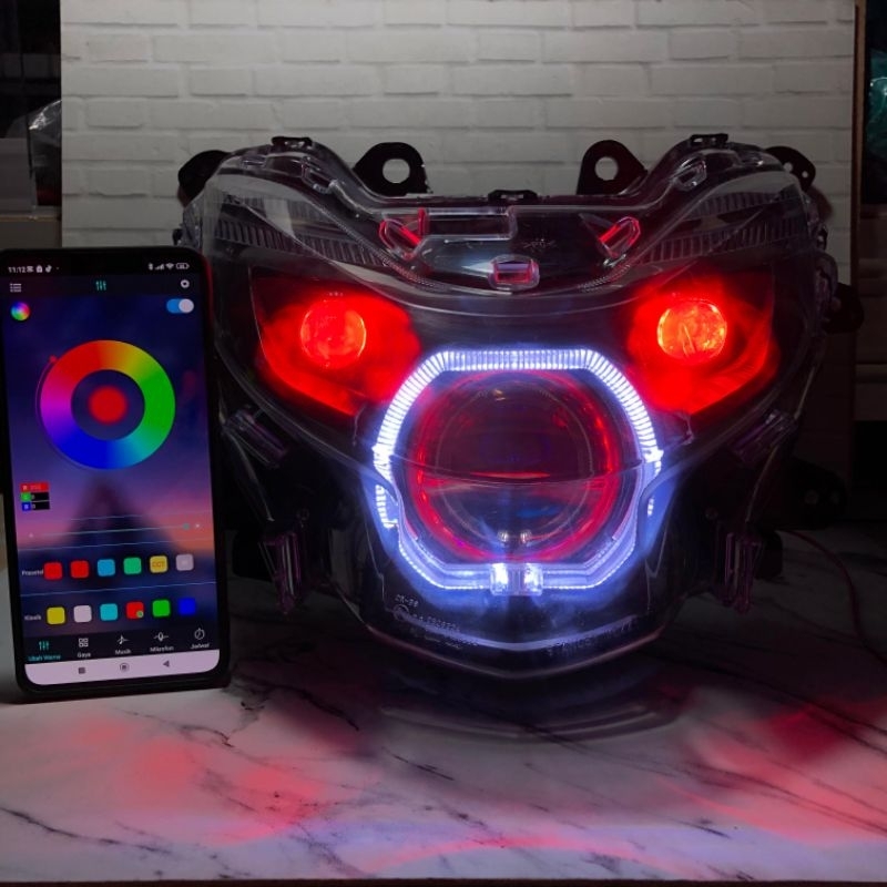 Jual BILED YAMAHA MIO GEAR REFLEKTOR LAMPU DEPAN YAMAHA MIO GEAR CUSTOM ...