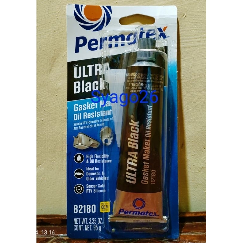 Jual Permatex Ultra Black Maximum Oil Resistant Silicone Gasket Maker ...