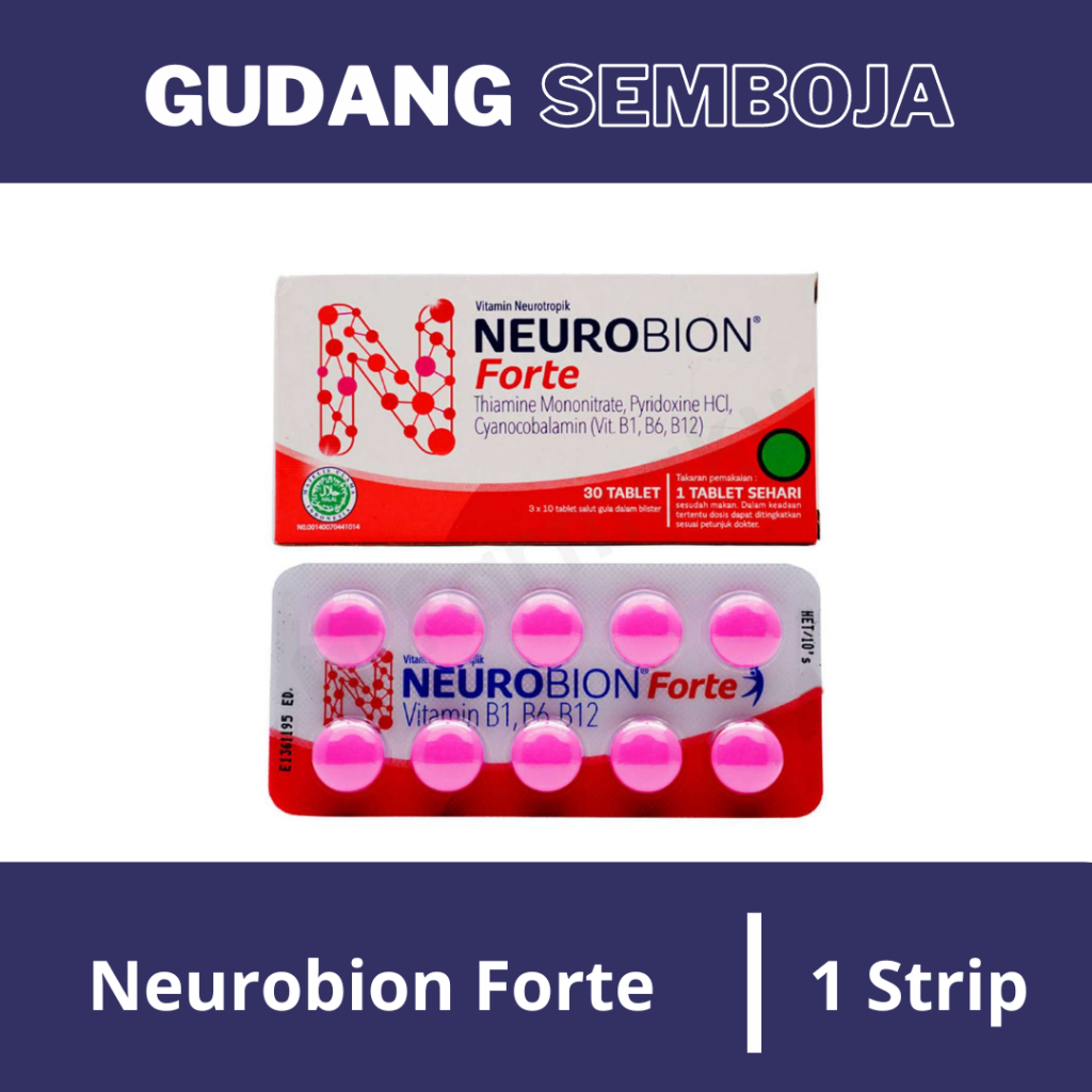 Jual Neurobion Forte Strip isi 10 Tablet / Suplemen Kesehatan Saraf ...