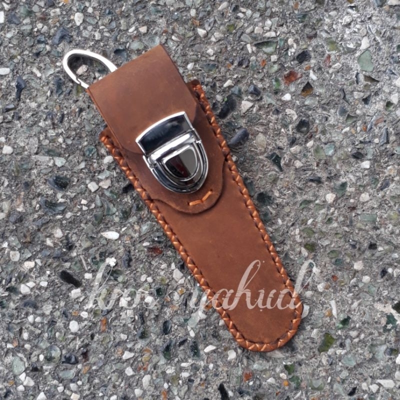 Jual SARUNG ONCE PIPROK KULIT ASLI 10 CM (COKLAT) | Shopee Indonesia