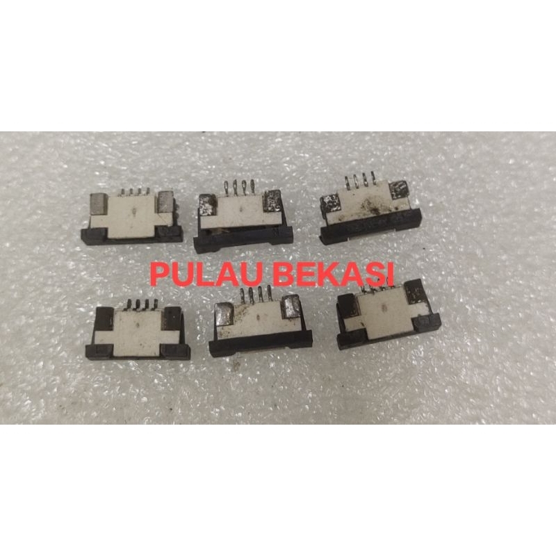 Jual SOCKET KONEKTOR FLEXIBLE FFC FPC 4 PIN - SOKET KONEKTOR FLEXIBEL ...