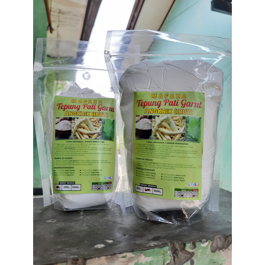 Jual TEPUNG GARUT/PATI ASAM LAMBUNG/ANGKRIK /ARROWROOT 500Gr | Shopee ...