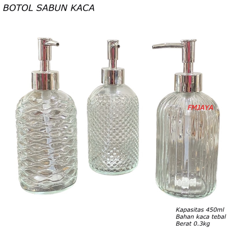 Jual BOTOL SABUN KACA || BOTOL KACA SERBAGUNA || BOTOL DISPENSER SABUN ...