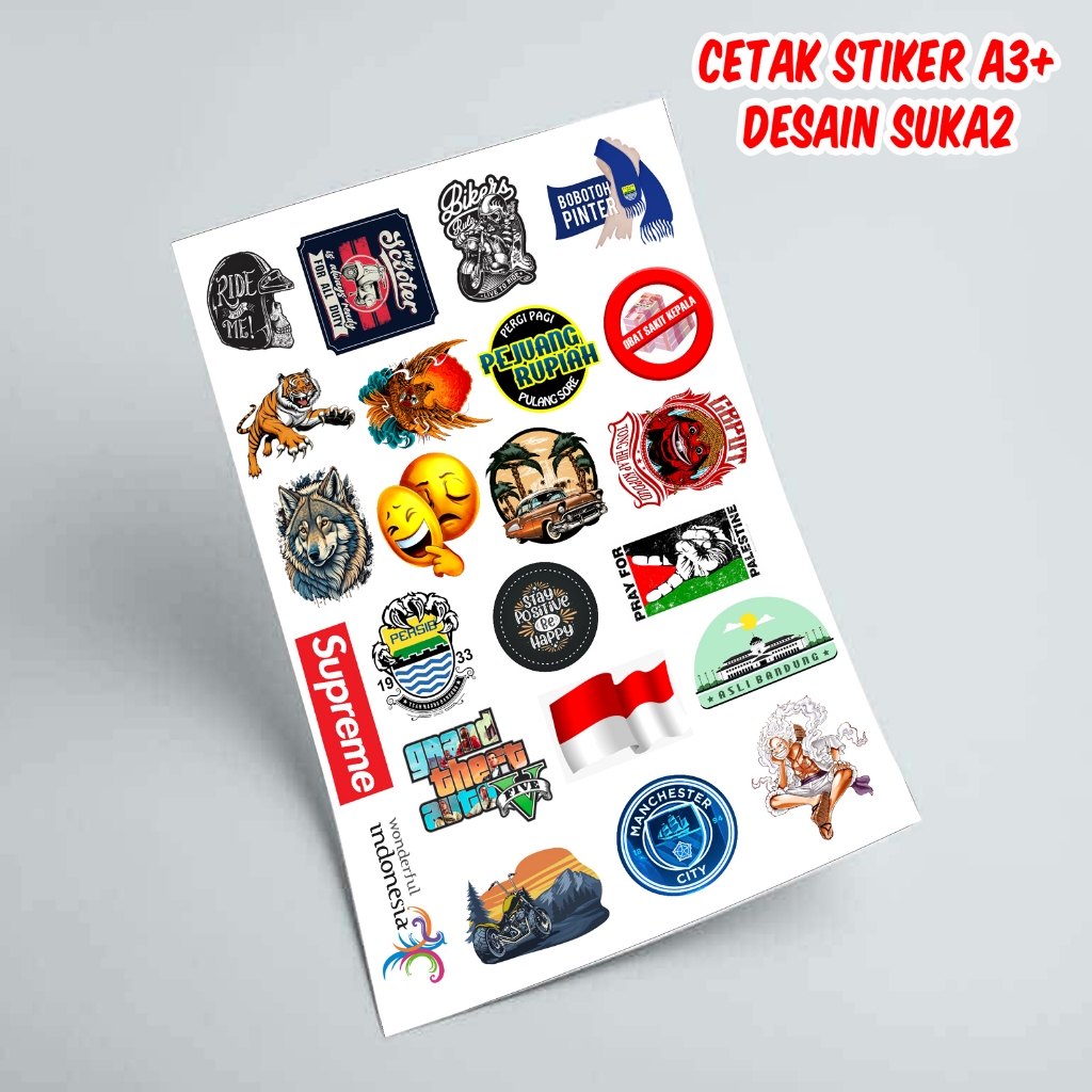 Jual Cetak Stiker Label Chromo A3+ Print Sticker Custom Chromo | Label ...