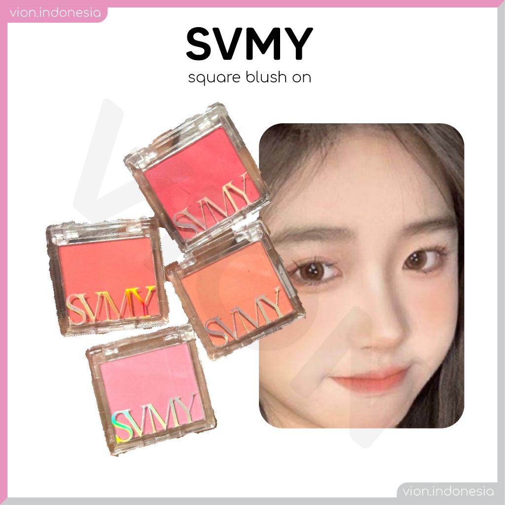 Jual SVMY Blusher Blush on Square Powder Cake 4 Warna Macarons Blush ...
