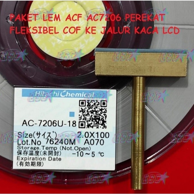 Jual Paket Lem ACF AC 7206 Perekat Fleksibel Cof Kaca LCD + Mata Solder T Untuk Memperbaiki COF ...