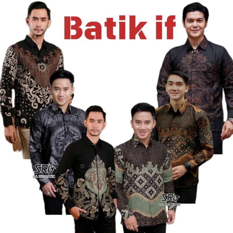 Jual Farah Batik Hem Pria Lengan Panjang Pendek Motif Hitam Kantor Seragaman Polimikro | Shopee ...