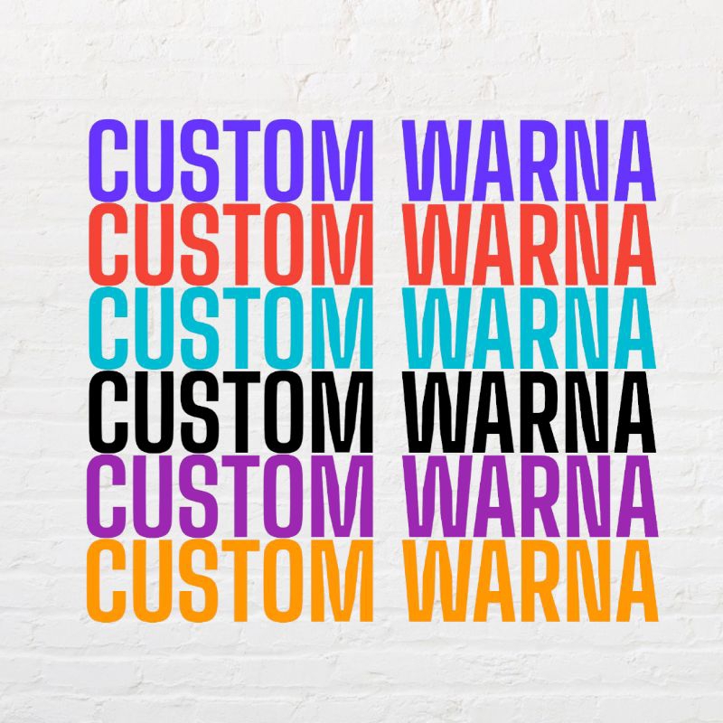 Jual Custom Warna Custom Tulisan dan Custom lainya | Shopee Indonesia