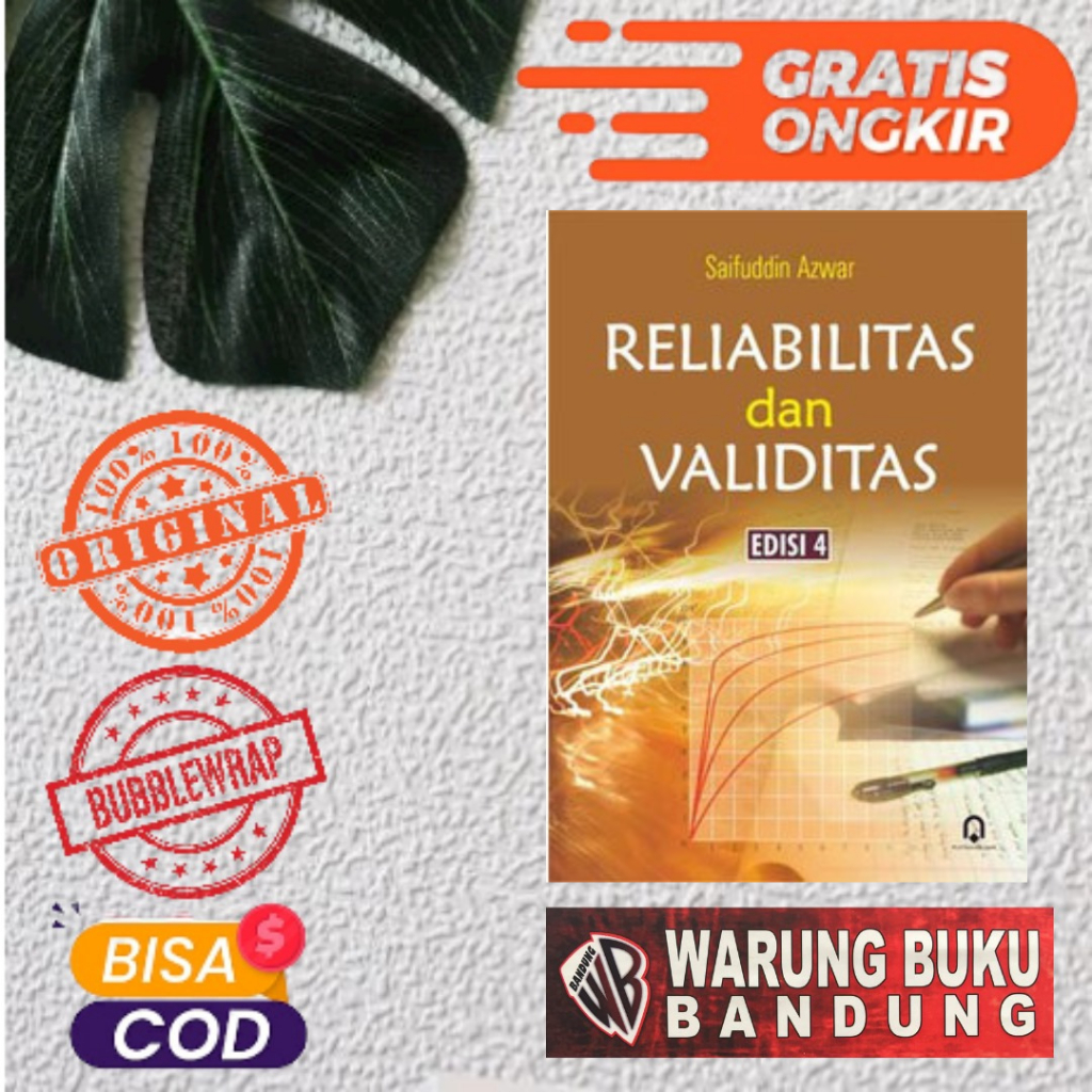 Jual BUKU RELIABILITAS DAN VALIDITAS - SAIFUDDIN AZWAR | Shopee Indonesia