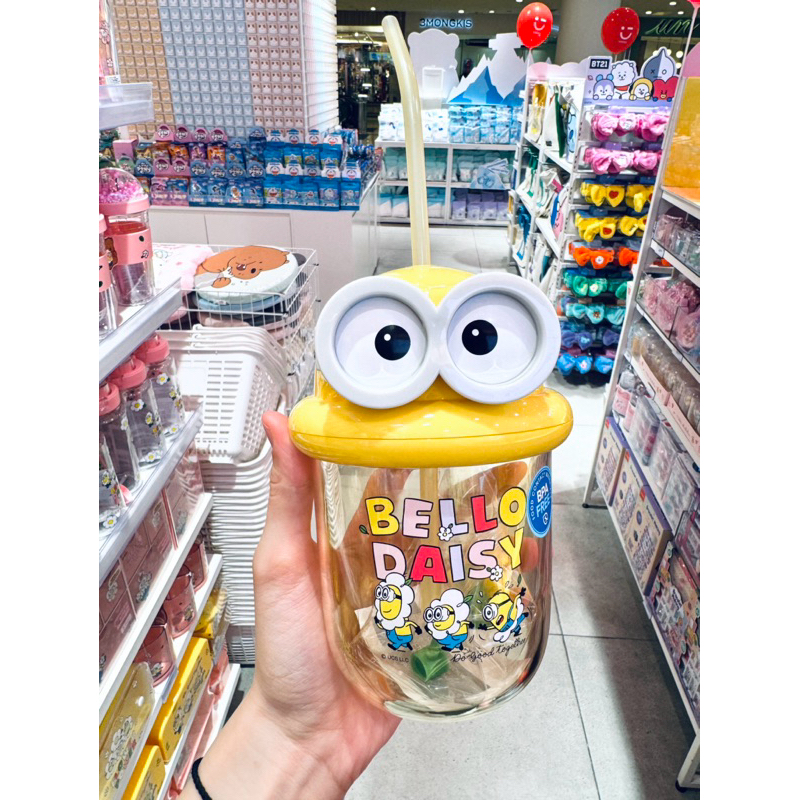 Jual MINISO X MINIONS GELAS MINUM BELLO DAISY 590ml | MINION HEAD ...