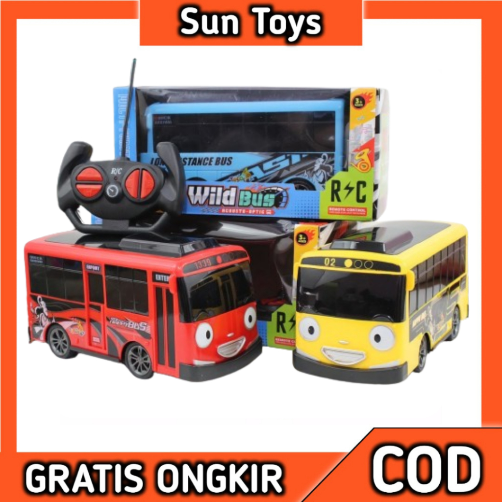 Jual Mainan RC Mobil Bus Tayo Teolet Wilf Bus 088-6 RC Wild Bus Telolet Bermusik Dan Menyala ...
