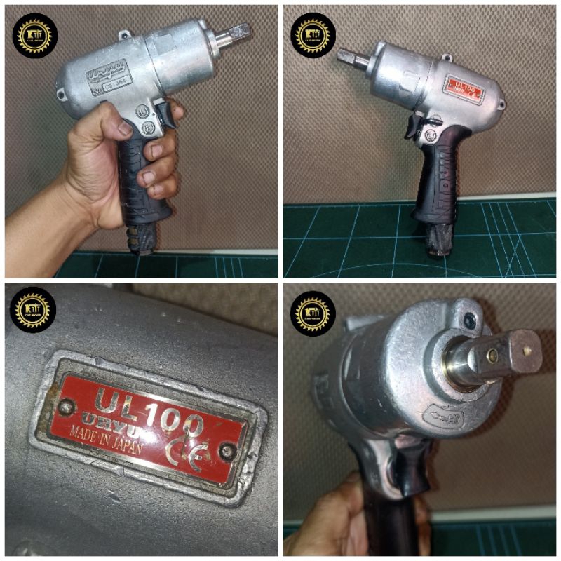 Jual air impact wrench URYU Japan UL100 impact wrench angin oil pulse tools | Shopee Indonesia