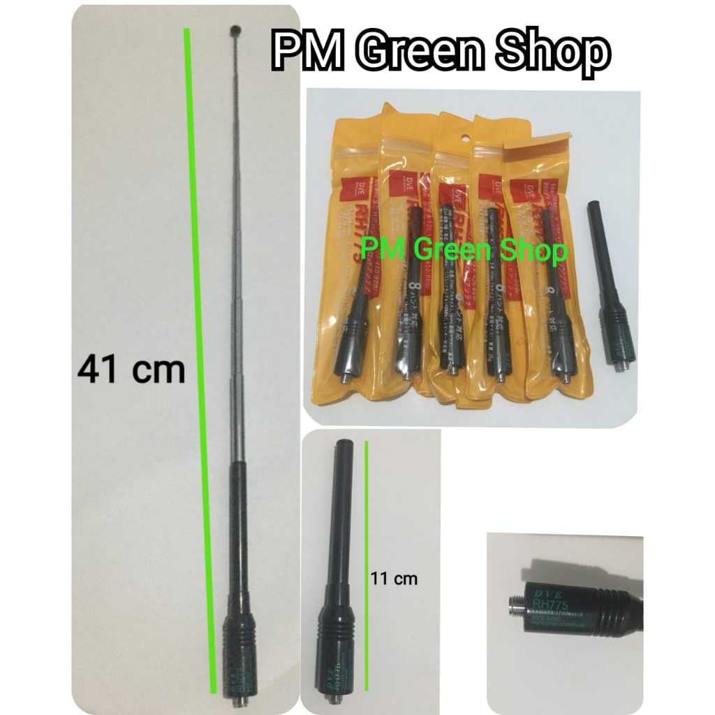 Jual Antena ht scom uv7r pro fc5 pro fc9 pro fc20 pro untuk jarak jauh bisa ditarik rh 775 hitam ...