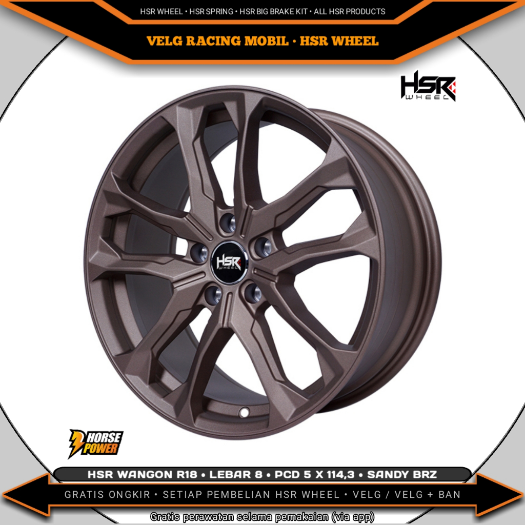 Jual Velg R18 • Mobil 5 Baut Roda • Single Pcd 5 x 114,3 • Hsr Wangon ...