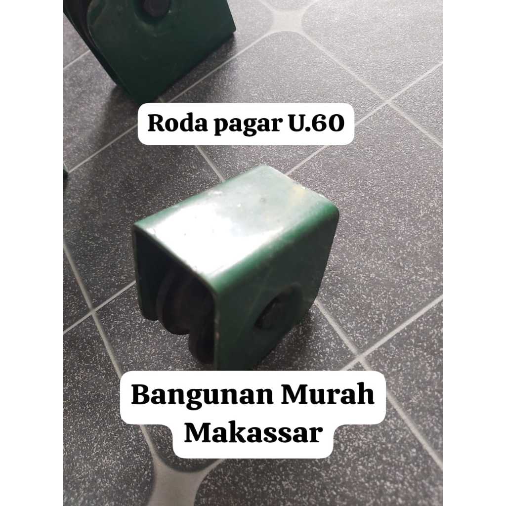 Jual Roda Pagar Besi Model U / Roda Gerbang Rel Siku Laher Lahar Baja ...