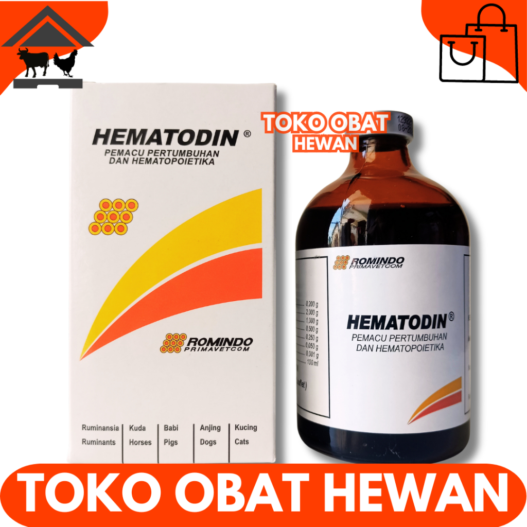 Jual HEMATODIN 100ML ROMINDO - Obat Hewan Penambah Darah Anti Anemia ...