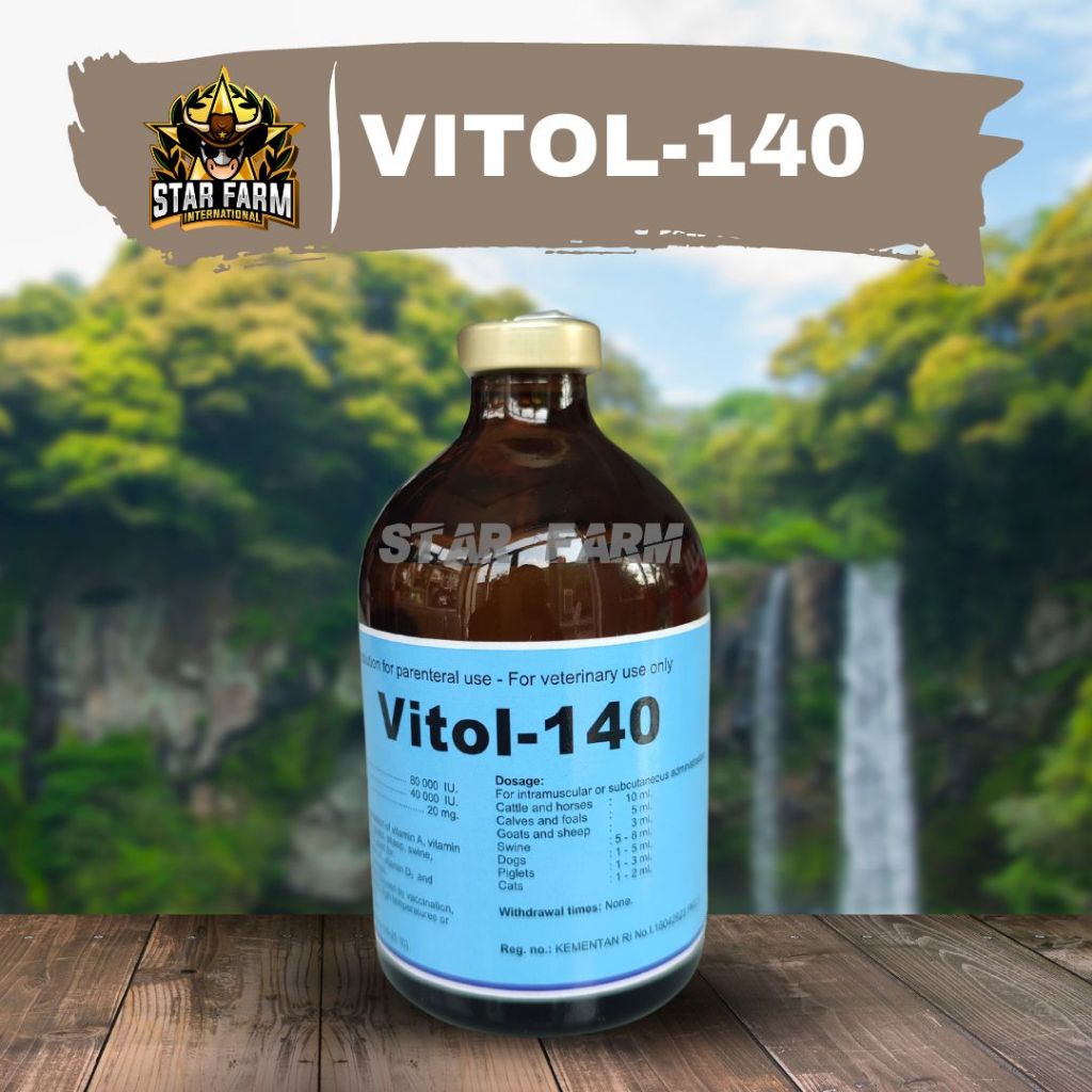 Jual Vitol 140 isi 100ml - Vitamin ADE Perbaiki Kondisi dan Produktivitas - Star Farm | Shopee ...