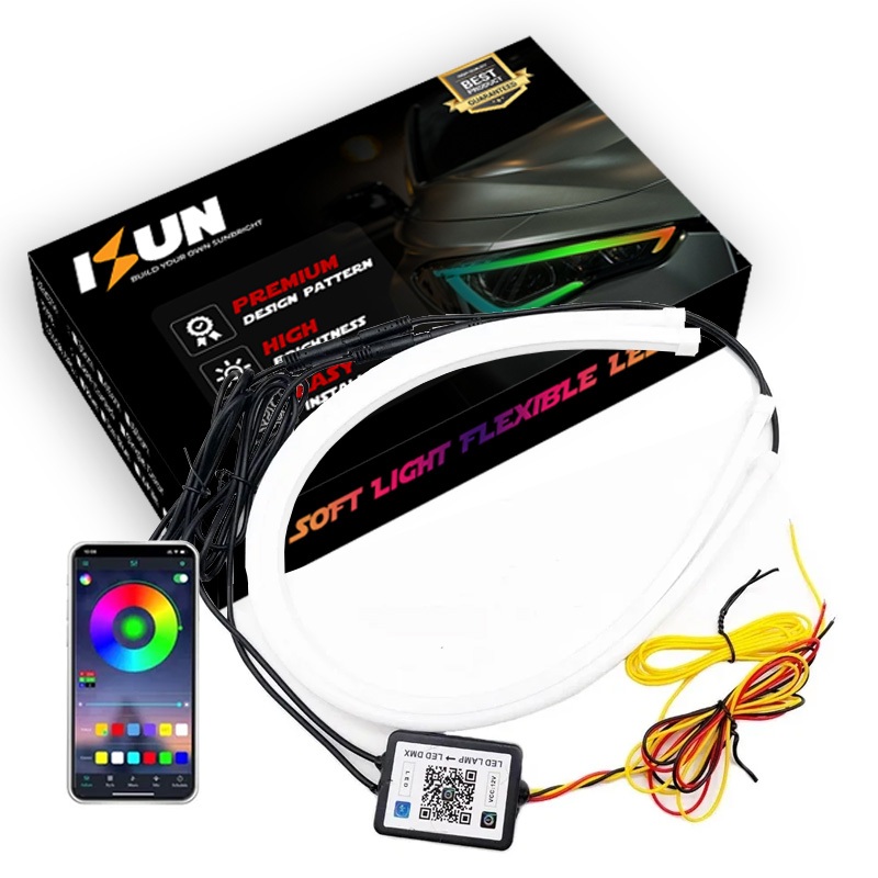 Jual ISUN Lampu LED Alis DRL Flexible Matrix SOFT Light WRGB untuk ...