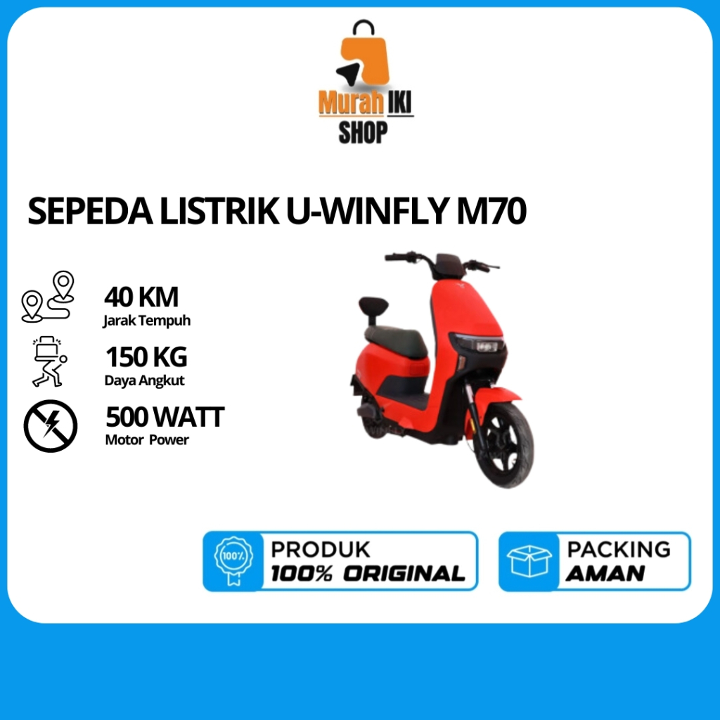 Jual SEPEDA LISTRIK U WINFLY M70 | Shopee Indonesia