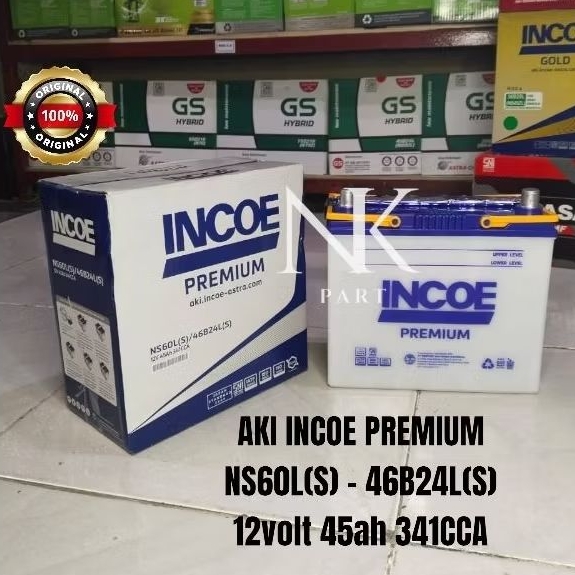 Jual Aki Mobil Ford Laser, Wuling Cortez, Confero Incoe Premium NS60LS ...