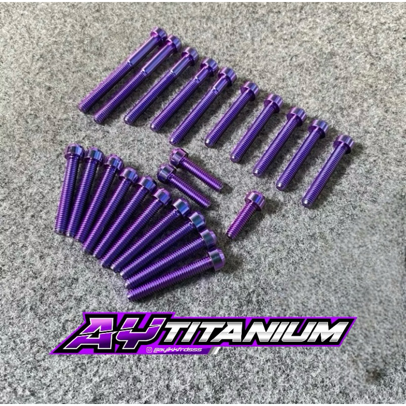 Jual baut titanium GR5 baut blok mesin kanan kiri CB GL MP TIGER GL100 ...