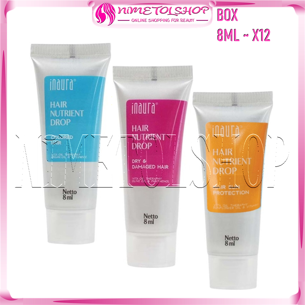 Jual (BOX) INAURA Hair Nutrient Drop 8ml X12 Vitamin Rambut Keratin ...