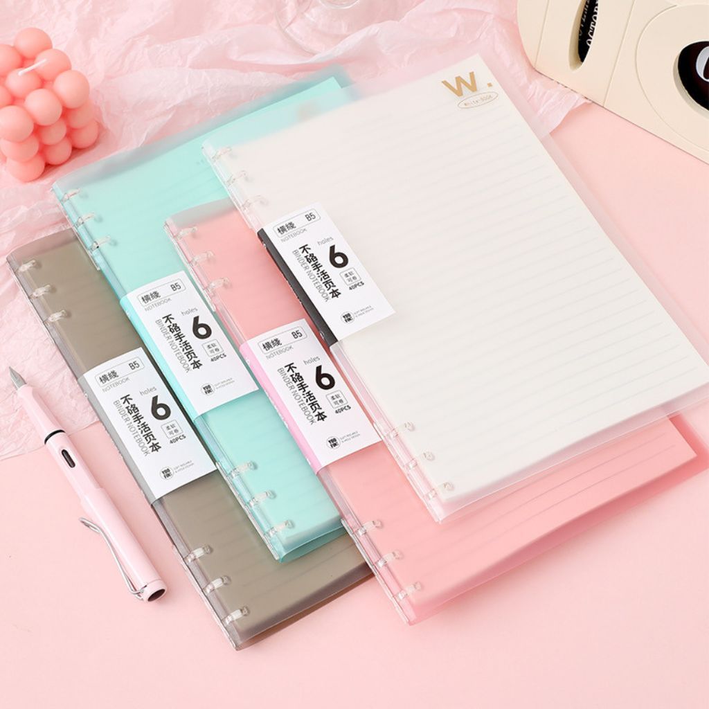 Jual PINKABULOUS Soft Cover 6 Ring Slim File Binder B5 - Buku Binder B5 ...