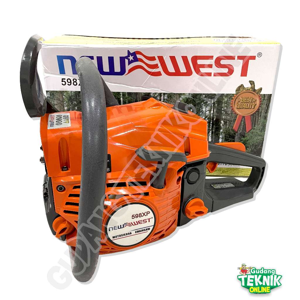 Jual Mesin Chainsaw Gergaji Kayu NEW WEST 588/598XP 20" 22" Bar Laser ...
