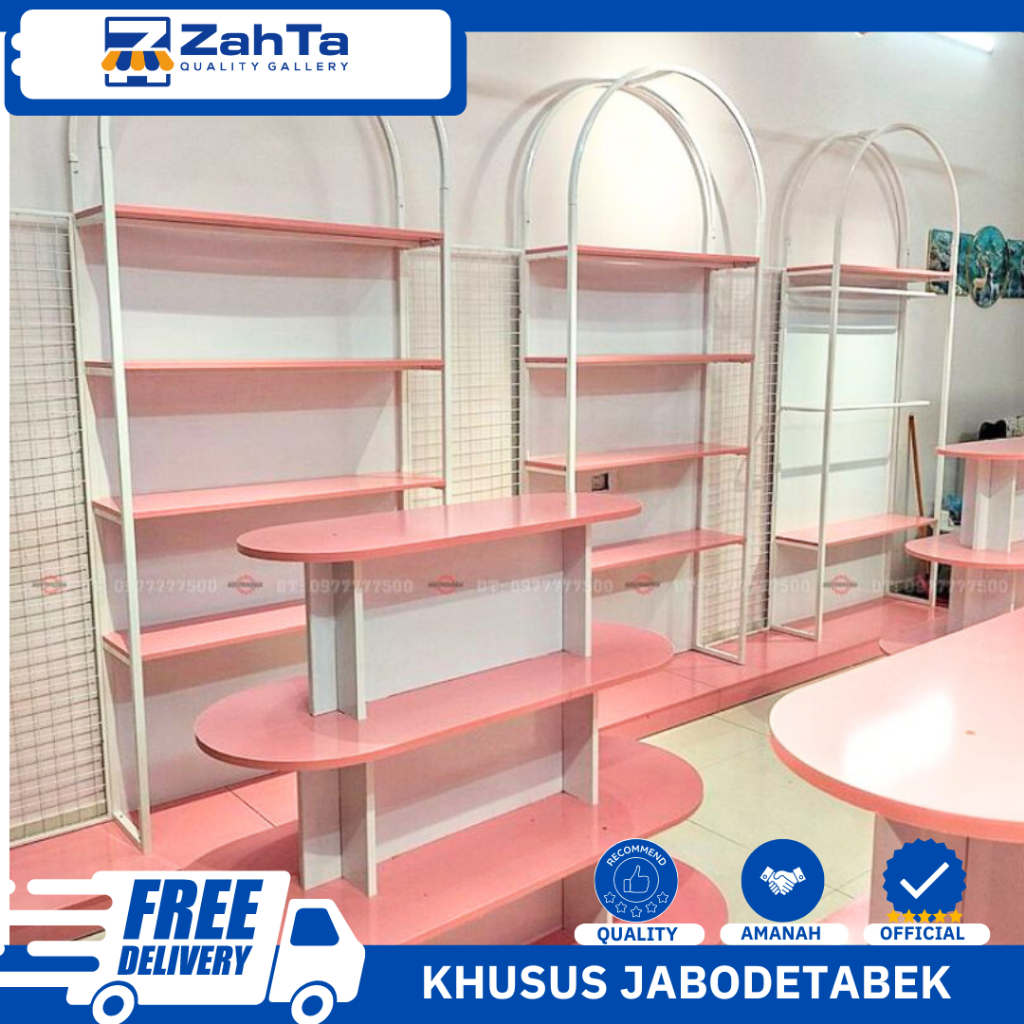 Jual ZAHTA - MEJA DISPLAY OVAL MEJA PIRAMID | Shopee Indonesia