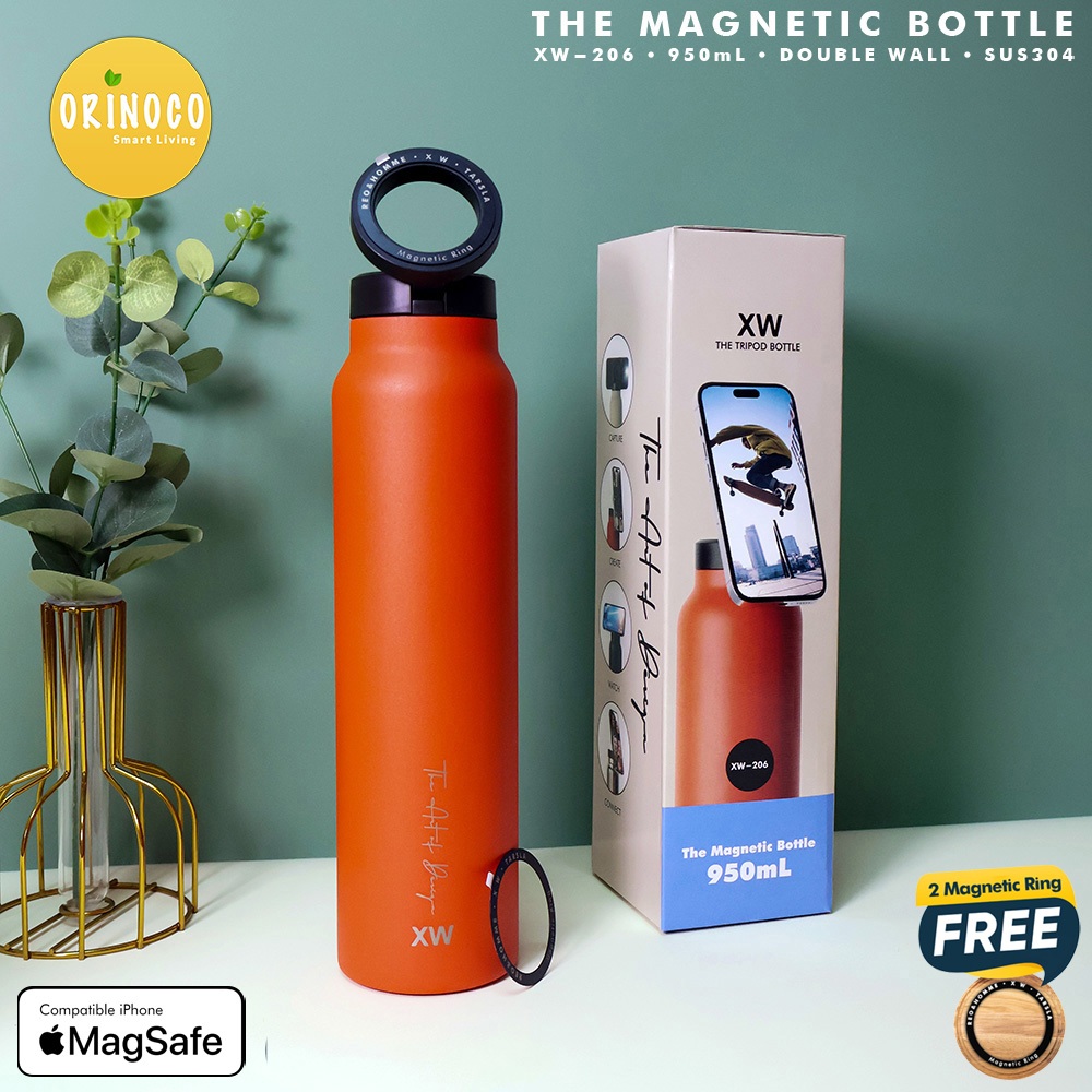 Jual Orinoco Tumbler Tripod Magsafe Vacuum Flask XW-206 Hot & Cold 950ML (Pure Stainless SUS 304 ...