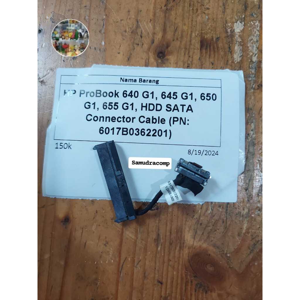 Jual HP ProBook 640 G1, 645 G1, 650 G1, 655 G1, HDD SATA Connector Cable (PN : 6017B0362201 ...