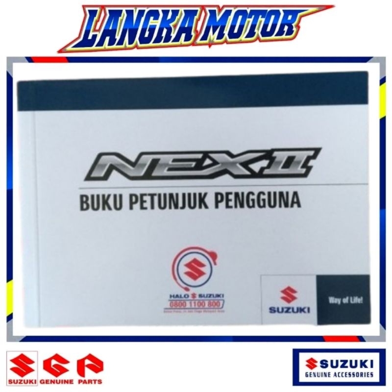 Jual Nex ORI SGP Buku manual owner Petunjuk pengguna Suzuki NEX 2 ...