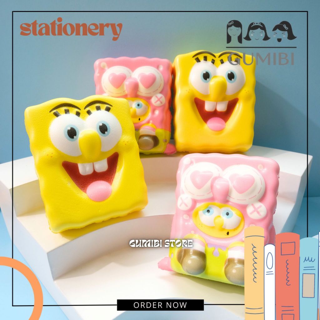 Jual SQUISHY SPONGEBOB PATRICK SPONGE KUNING MAINAN SQUISHY ANTI STRESS ...